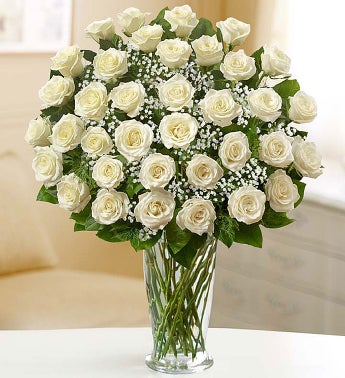 Ultimate Elegance Premium Long Stem White Roses – 36 Stem White Roses ...