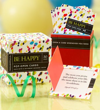 30 Days Of Inspirational Quotes – Pop-up Cards – Be Happy | Rhyboo